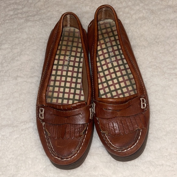 Sperry | Shoes | Vintage Sperry Top Sider Brown Leather Loafers Sz 65 ...